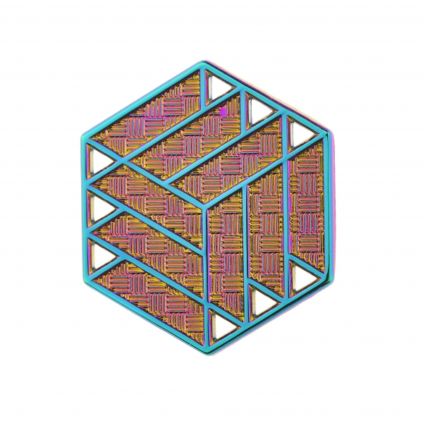 Rainbow Plated Badges - Made by Cooper